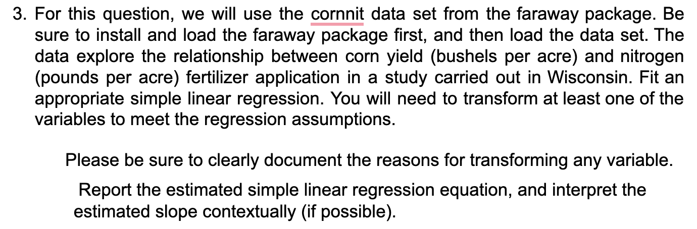 Solved 2. The data set mammals from the MASS package | Chegg.com