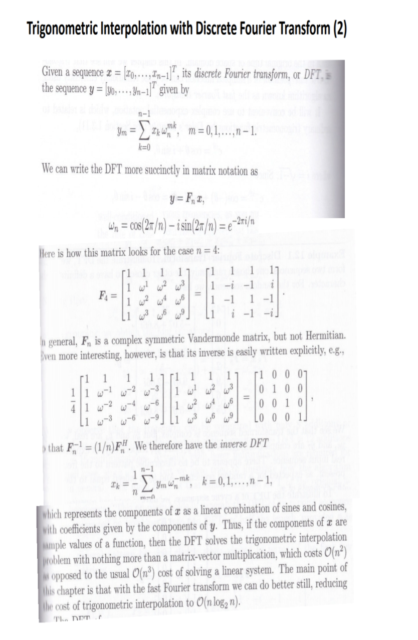 Solved #1 a) On the lecture slide P. 202 'Trigonometric | Chegg.com
