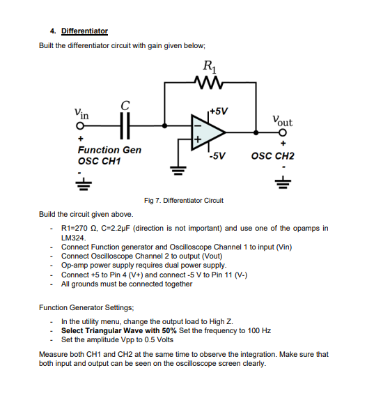 The Op-amp connection and pin diagram Please be | Chegg.com