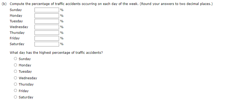 Solved The National Highway Traffic Safety Administration | Chegg.com