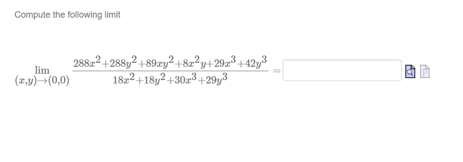 Solved Compute the following limit | Chegg.com