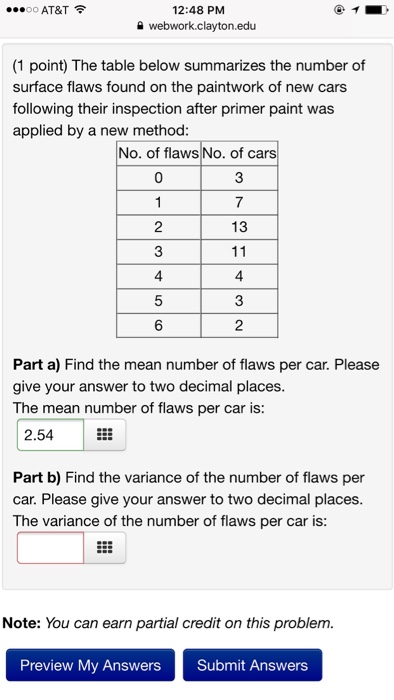 Solved The table below summarizes the number of surface | Chegg.com