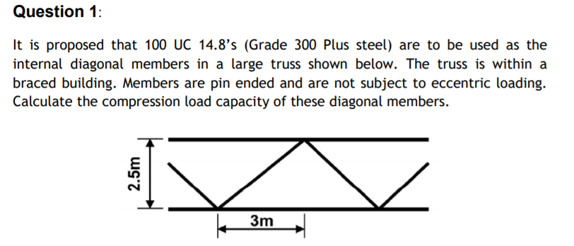 Solved Question 1: It is proposed that 100 UC 14.8's (Grade | Chegg.com