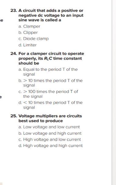 Solved 23. A circuit that adds a positive or negative dc | Chegg.com