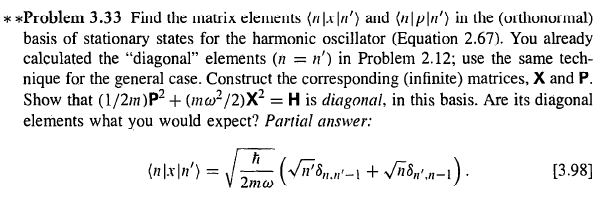 Solved Problem 3.33 Fiid tdhe atrix eleuets (nn') and(up)the | Chegg.com