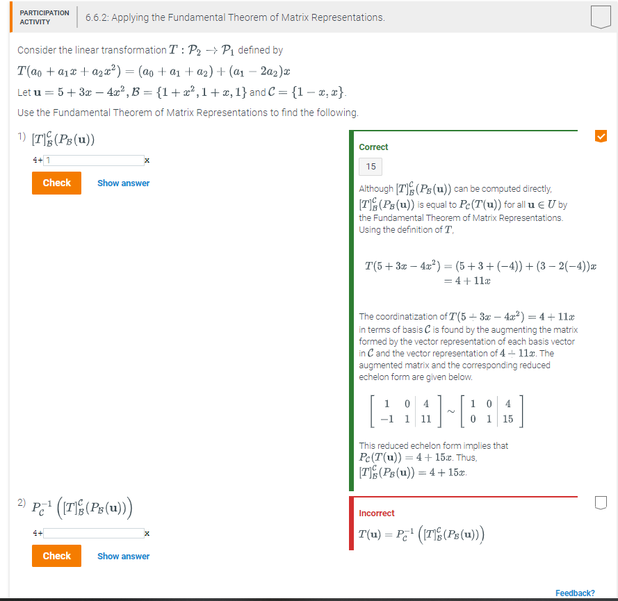 Solved PARTICIPATION ACTIVITY 6.6.2: Applying the | Chegg.com