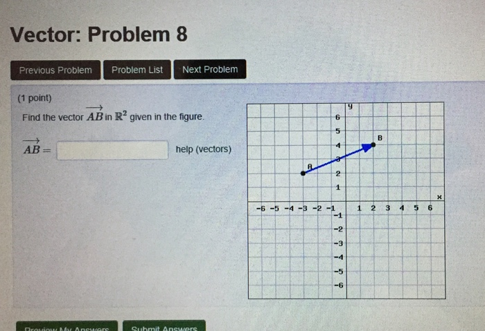 Solved Vector: Problem 8 Previous Problem Problem List Next | Chegg.com