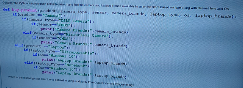 Solved Consider The Python Function Given Below To Search 
