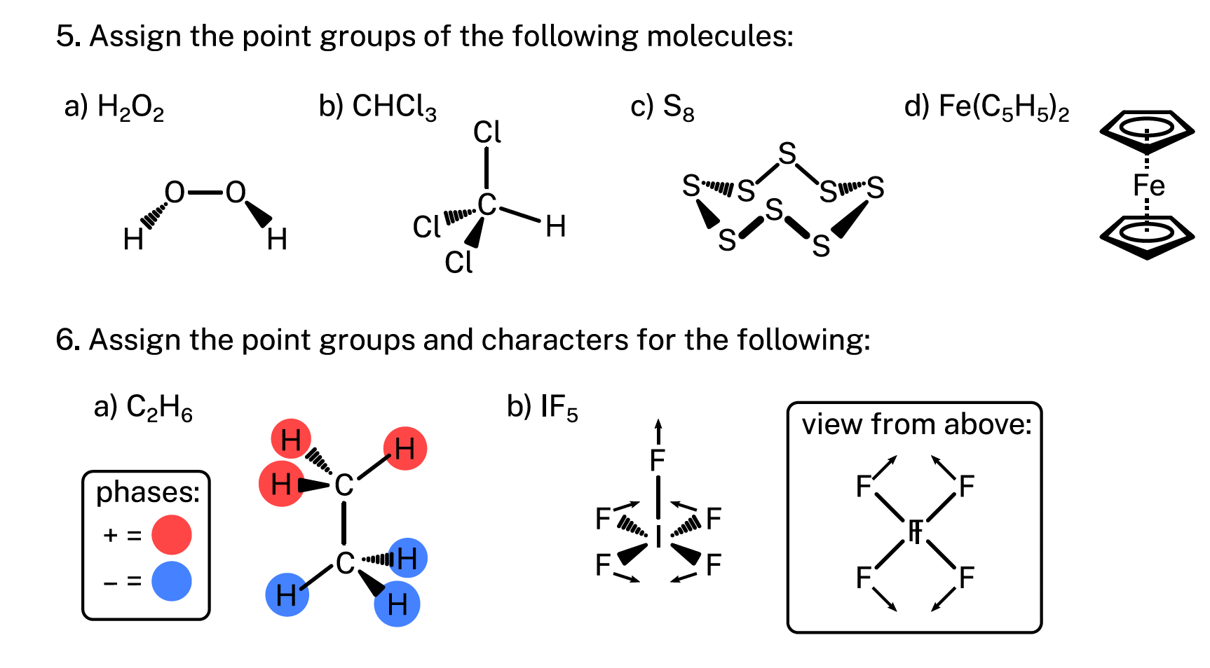 Solved Assigning point groups | Chegg.com