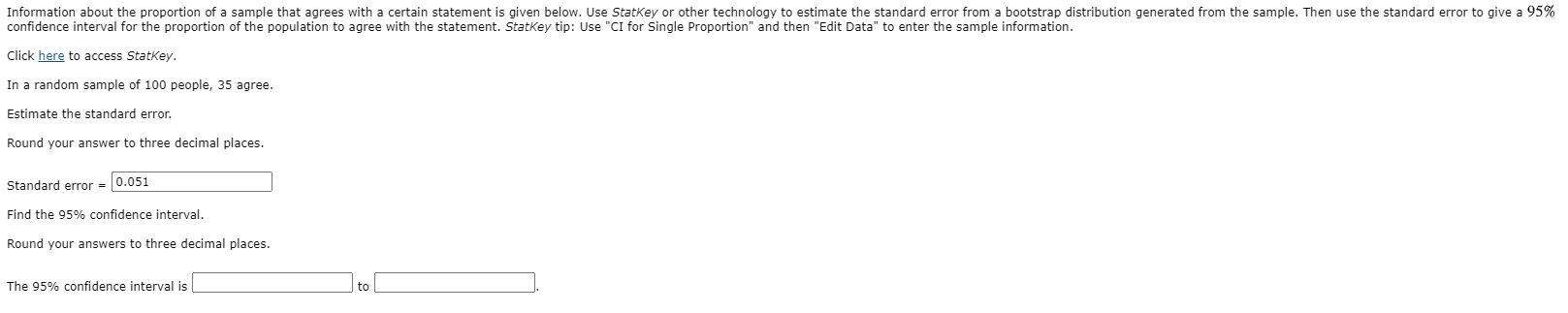 Solved Information about the proportion of a sample that | Chegg.com