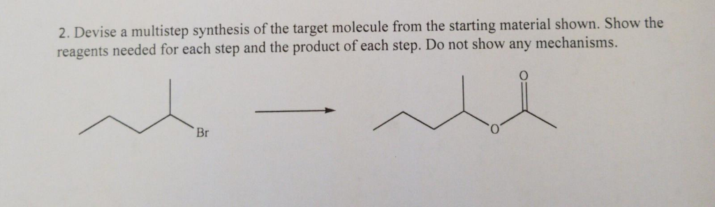 Solved 2. Devise a multistep synthesis of the target | Chegg.com