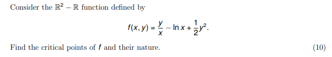 Solved Consider the R2 – R function defined by R\x. 9) = - | Chegg.com