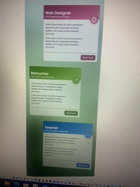 Solved How do you position the cards like the | Chegg.com