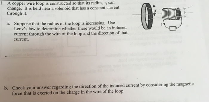 Solved 1. A copper wire loop is constructed so that its | Chegg.com
