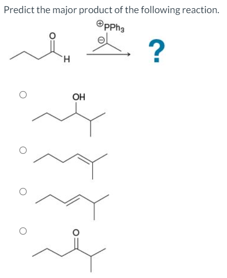 Solved Predict the major product of the following reaction. | Chegg.com
