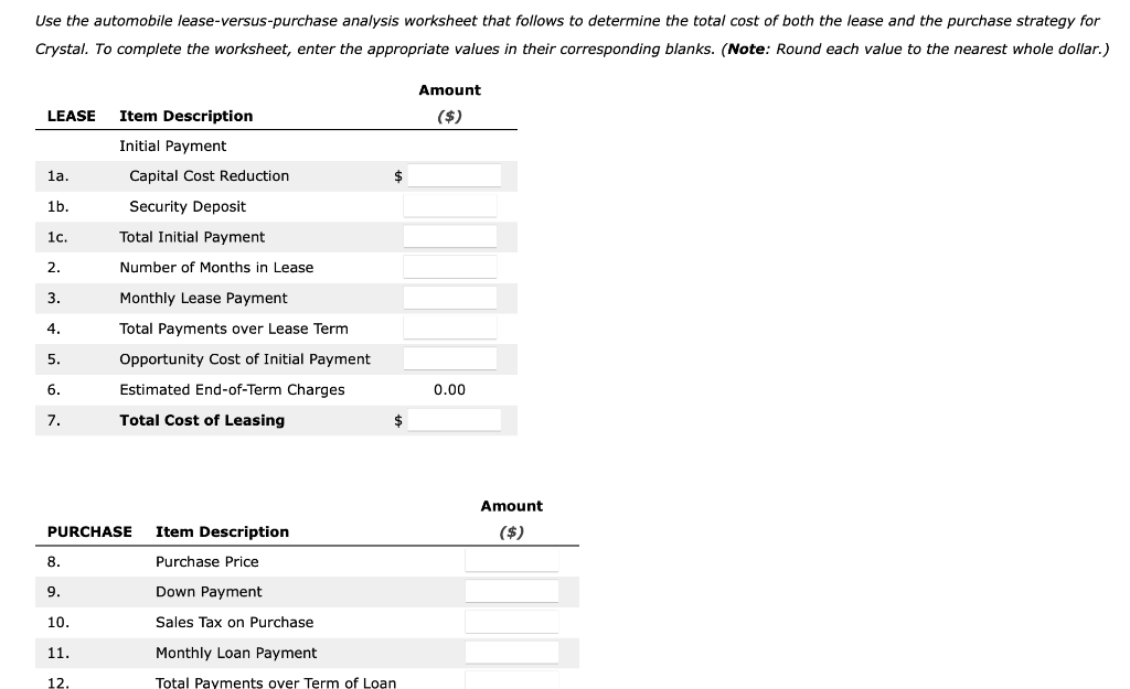 Which is better: to lease or to buy? A car buyer has | Chegg.com