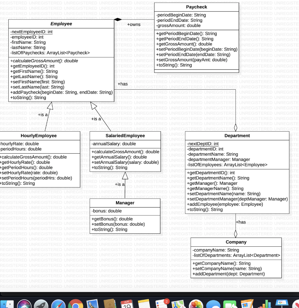 Solved Java Program Just Need The Paycheck Class And 0003