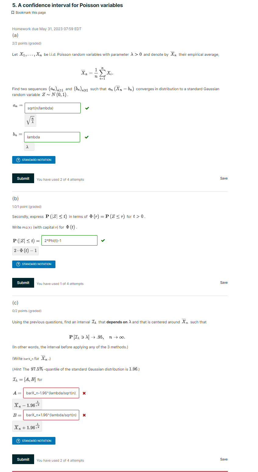 Solved Hello, I need help answering Part C from this | Chegg.com