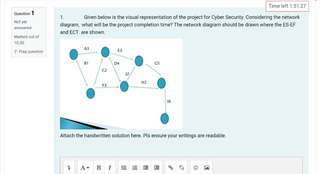 Solved Time left 1:51:27 Question 1 Not yet answered 1. | Chegg.com