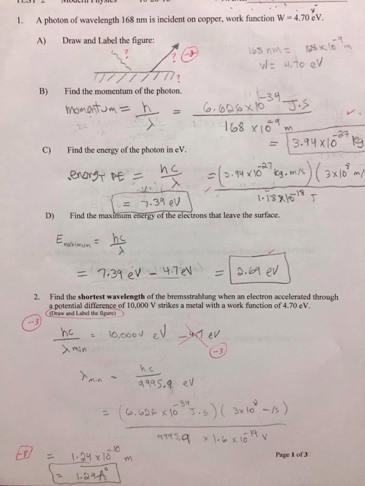 Solved A photon of wavelength 168 nm is incident on copper, | Chegg.com