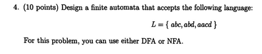 Solved ( 10 points) Design a finite automata that accepts | Chegg.com