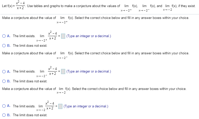 Solved Let f(x) = Use tables and graphs to make a conjecture | Chegg.com