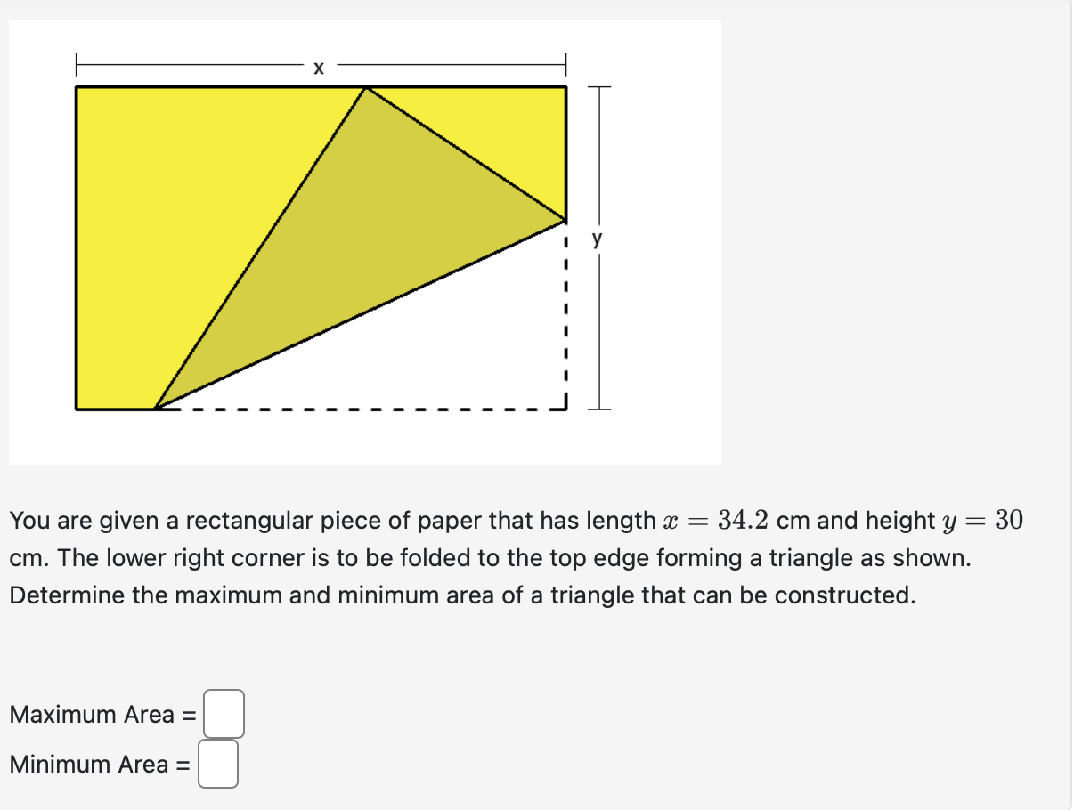 Solved You are given a rectangular piece of paper that has | Chegg.com