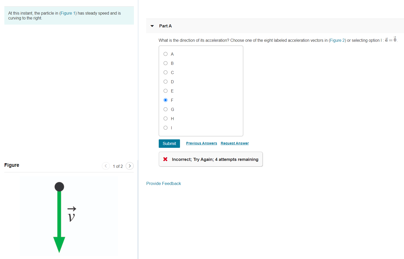 Solved At this instant, the particle in (Figure 1) has | Chegg.com