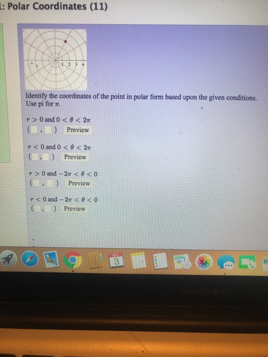 Solved : Polar Coordinates (11) Identify the coordinates of | Chegg.com