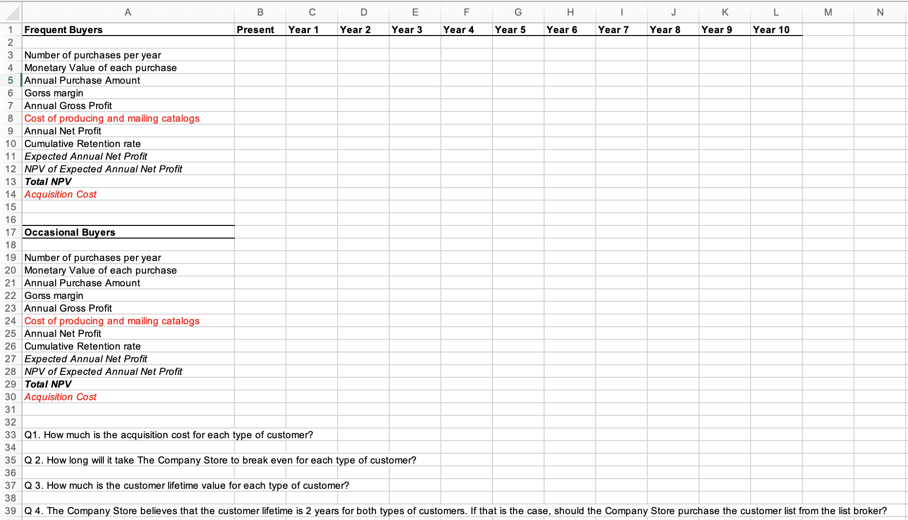 show work and SCREENSHOTS IN EXCEL PLEASE INCLUDE A | Chegg.com