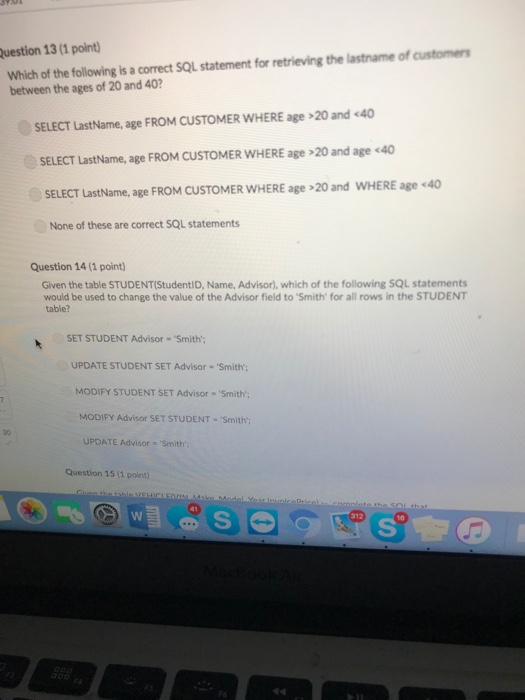 Solved Given The Sql Statement Create Table Salesrep