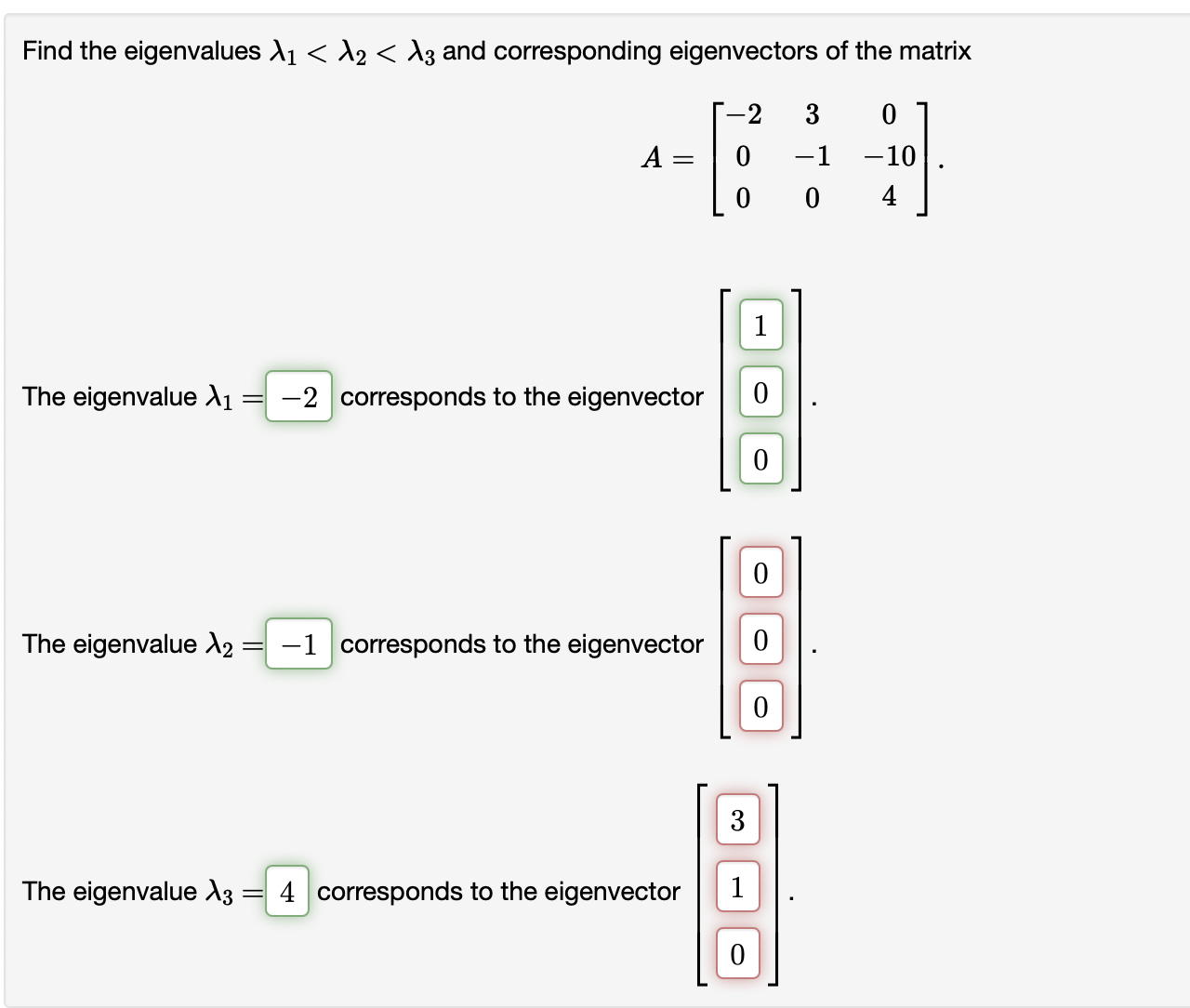 Solved Find the eigenvalues λ1