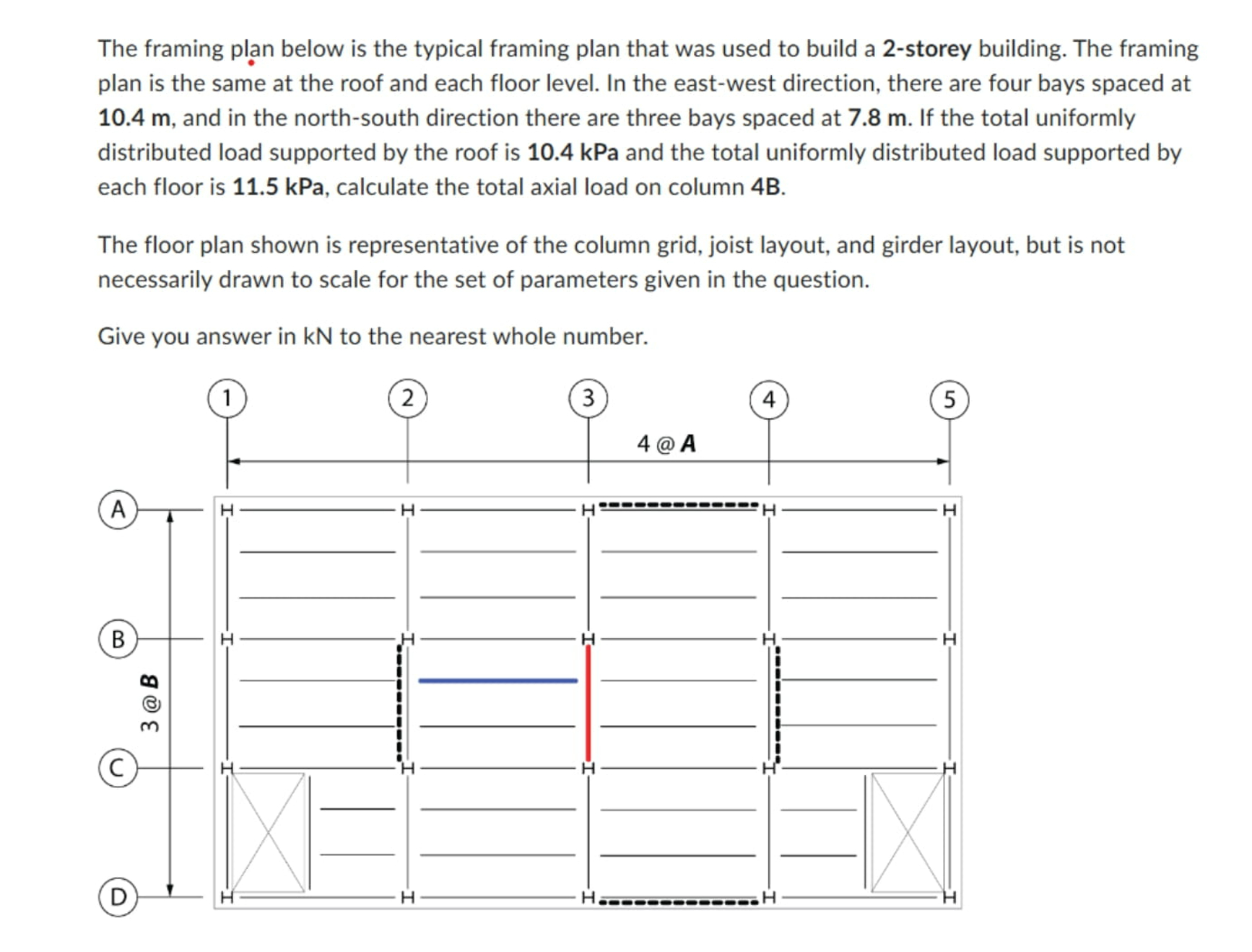 Solved The framing plan below is the typical framing plan | Chegg.com