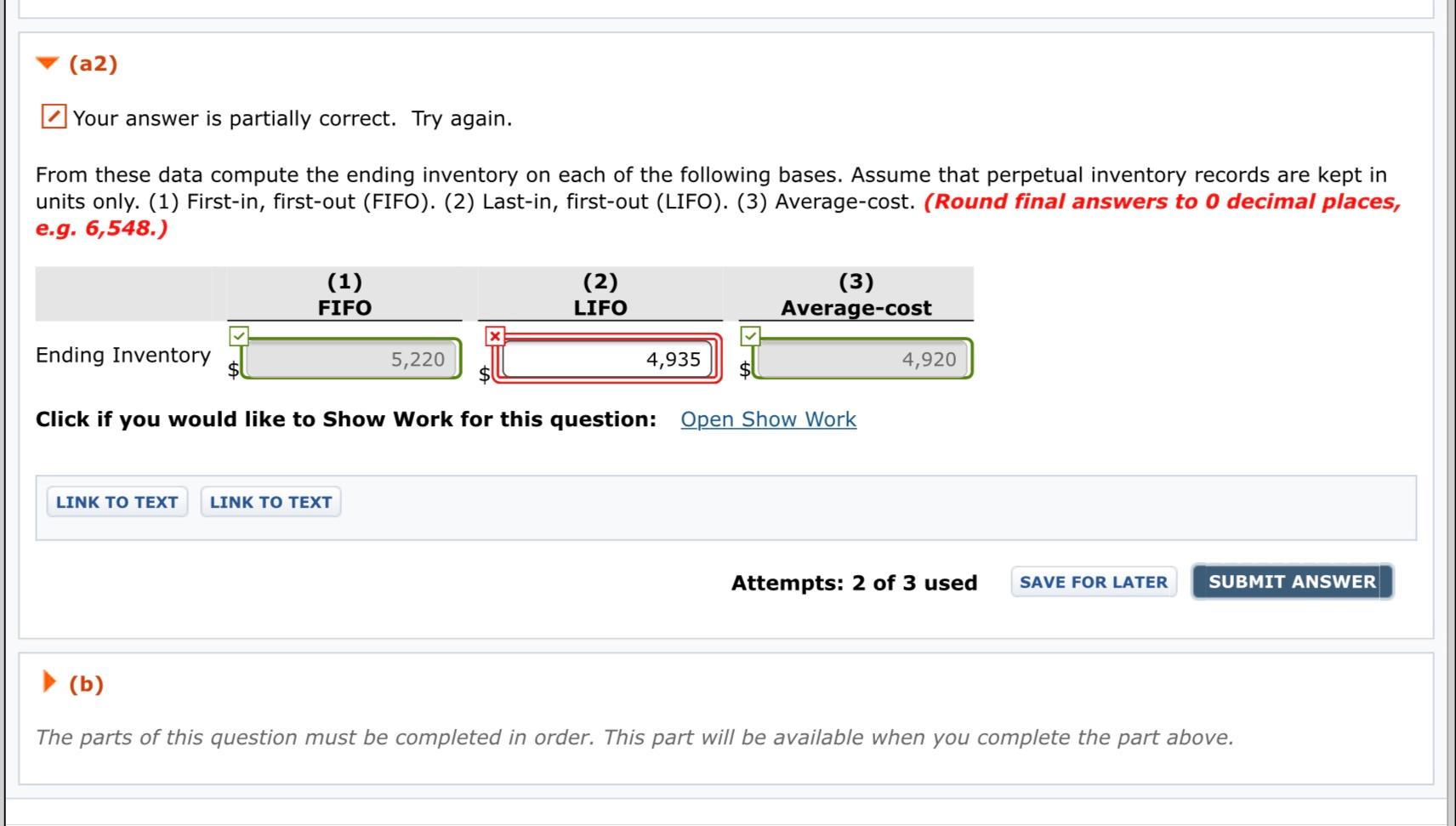 Solved Problem 8-5 (Part Level Submission) Some of the | Chegg.com