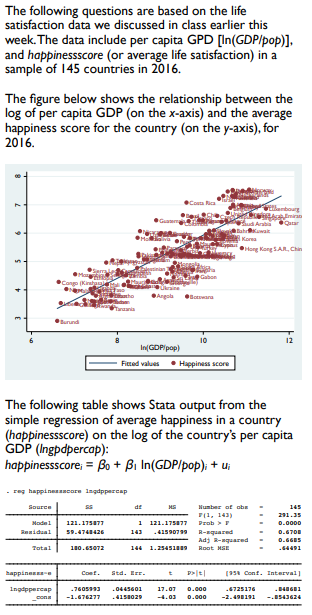 Solved . Now consider the Stata output. What percentage (%) | Chegg.com