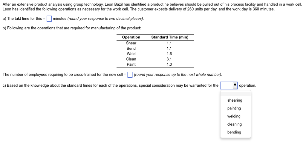 Solved After an extensive product analysis using group | Chegg.com
