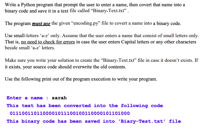 Solved Write a Python program that prompt the user to enter | Chegg.com