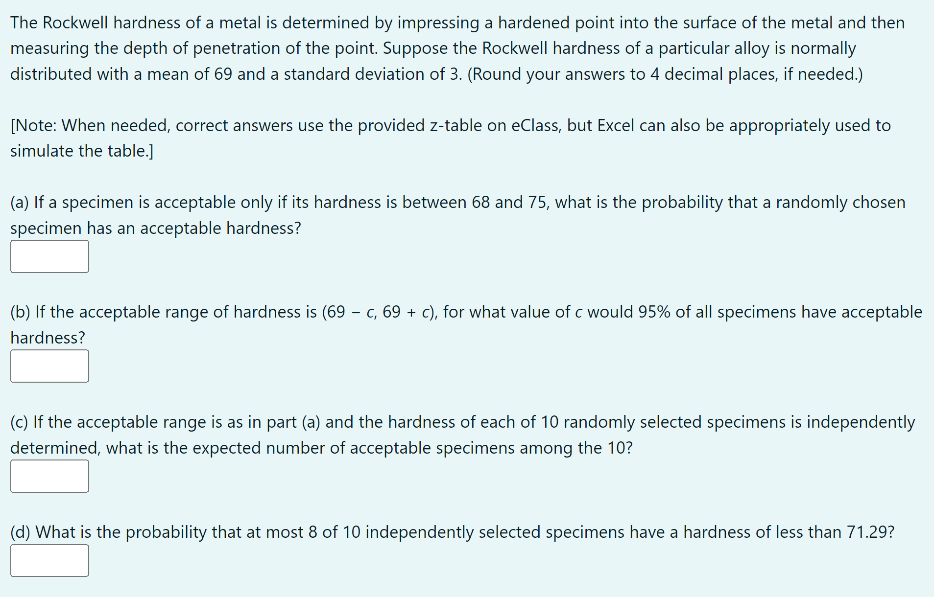 Solved The Rockwell hardness of a metal is determined by | Chegg.com