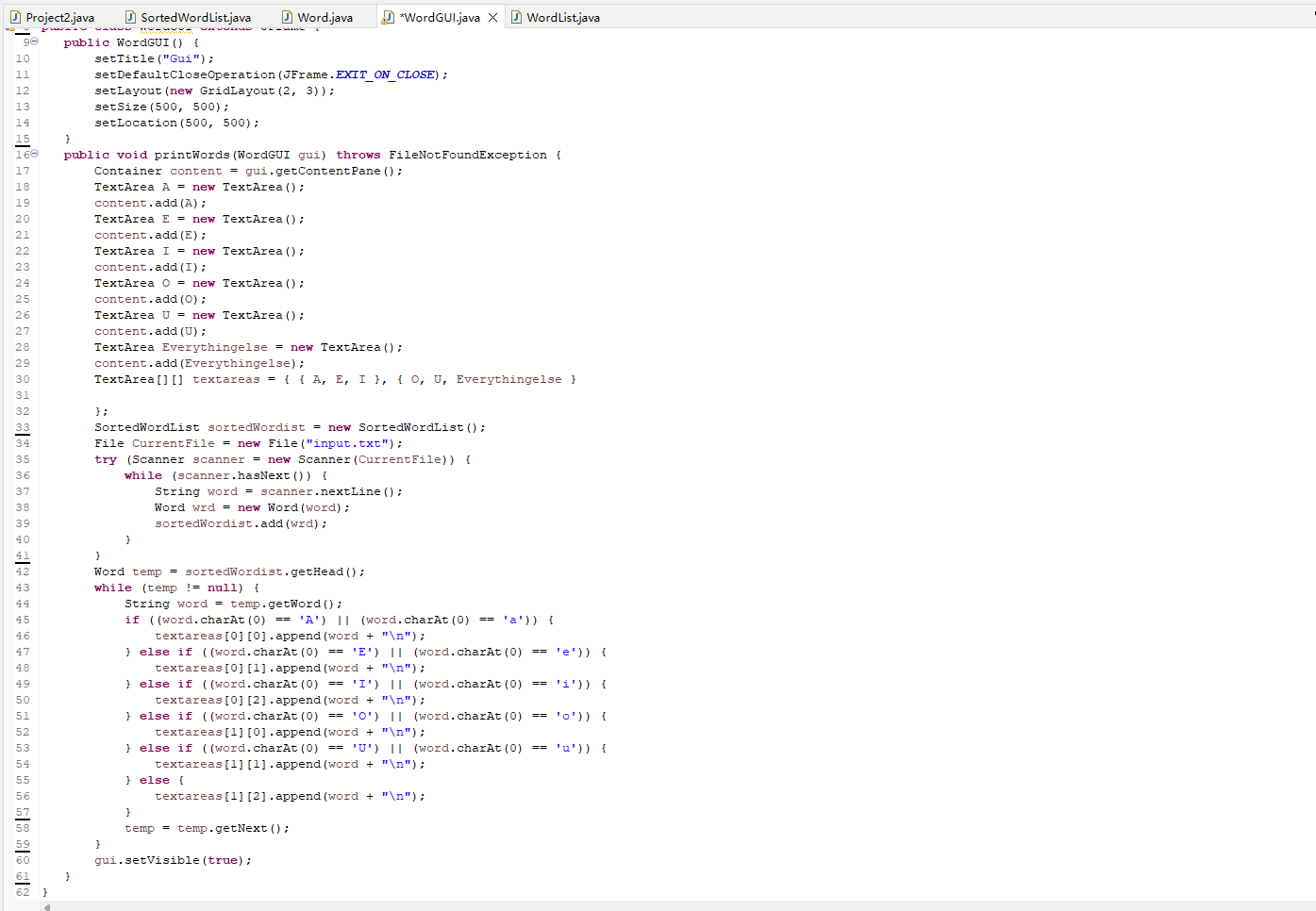 Solved This project will add on to what you did for project | Chegg.com