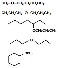 Solved CH3-0-CH2CH2CH2CH3 CH3CH2CH2-0-CH2CH2CH3 OCH2CH2CH3 | Chegg.com