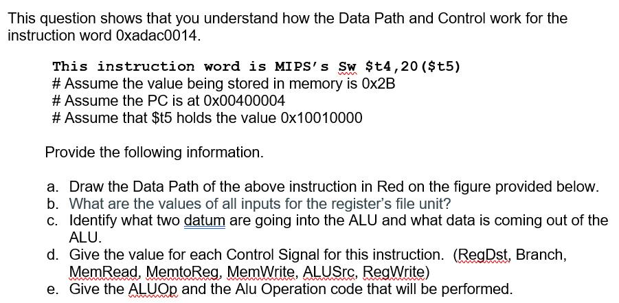 Solved is question shows that you understand how the Data | Chegg.com