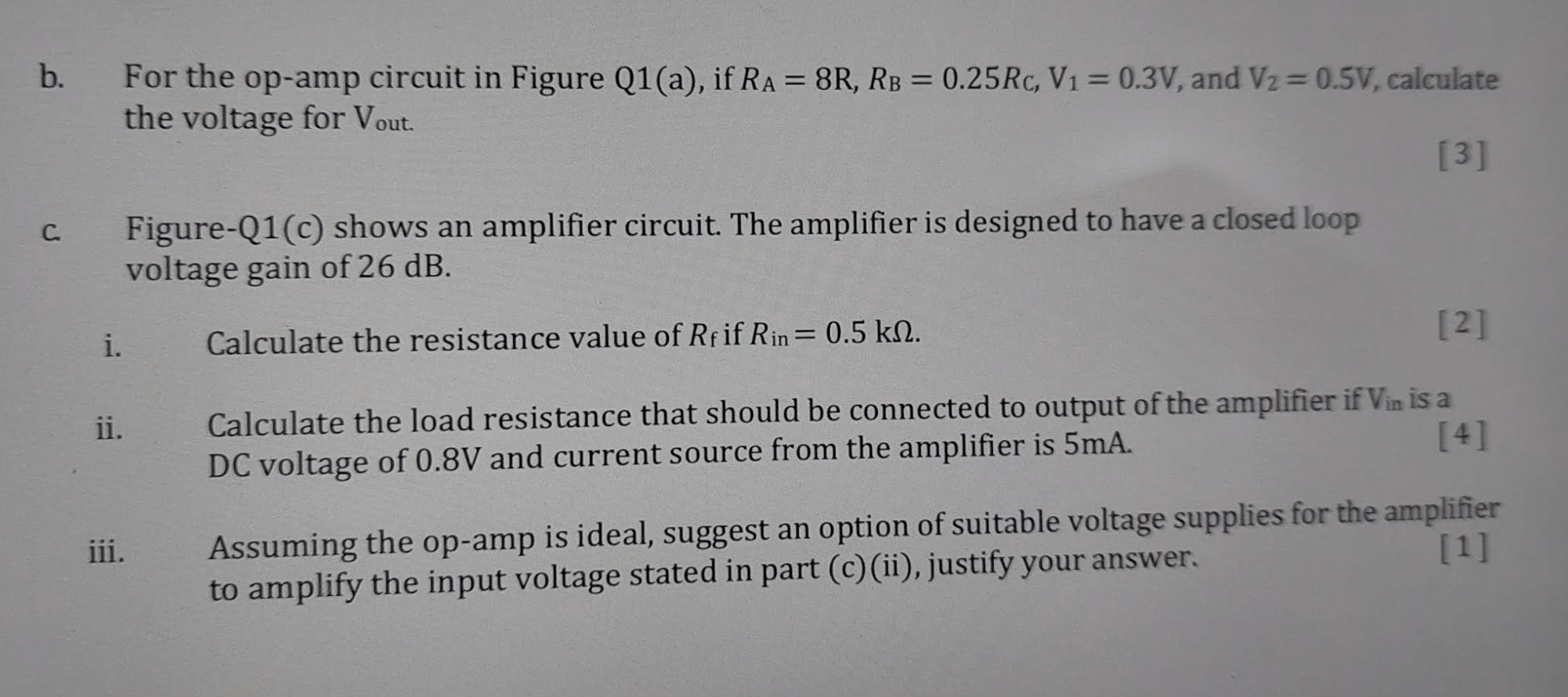 [Solved]: For the op-amp circuit as shown in Figure-Q1(a)