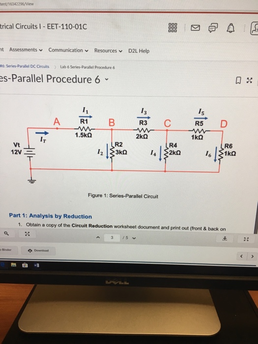 Solved trical Circuits l-EET-110-01C ??§ 4 nt Assessments | Chegg.com