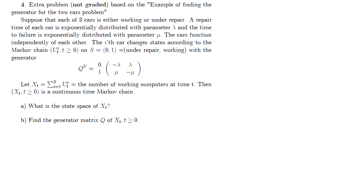 Solved 4. Extra problem (not graded) based on the "Example | Chegg.com