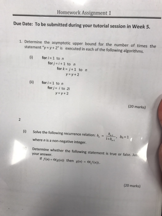Solved Homework Assignment 1 Due Date To Be Submitted