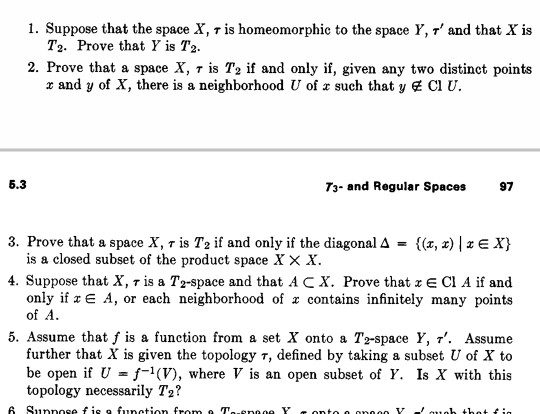 Solved 1. Suppose that the space X, τ is homeomorphic to the | Chegg.com