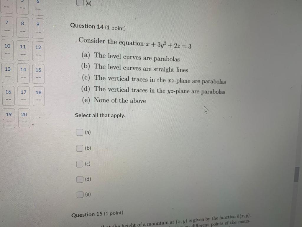 Solved The multiple choice may have more than 1 right answer | Chegg.com