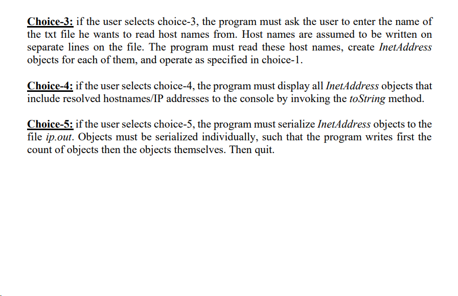Solved ** Write a Java program that allows the user to | Chegg.com