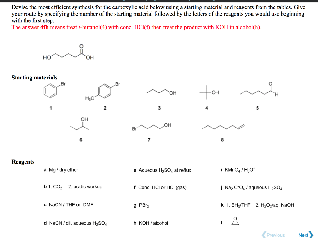 Solved Devise the most efficient synthesis for the | Chegg.com