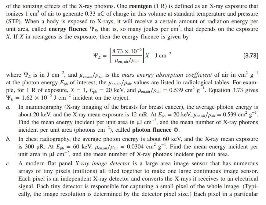 Solved of the ionizing effects of the X-ray photons. One | Chegg.com